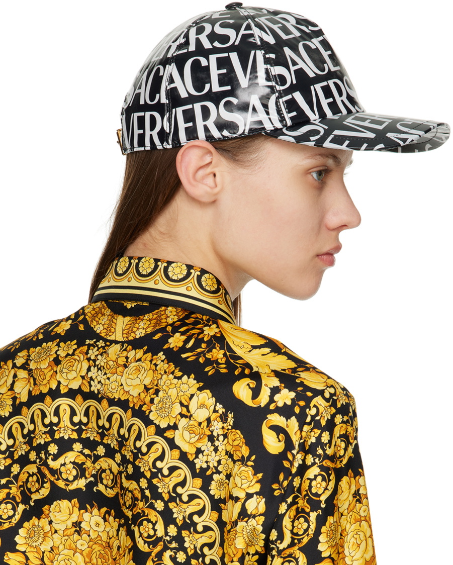 Versace Black & White Baseball Cap Versace