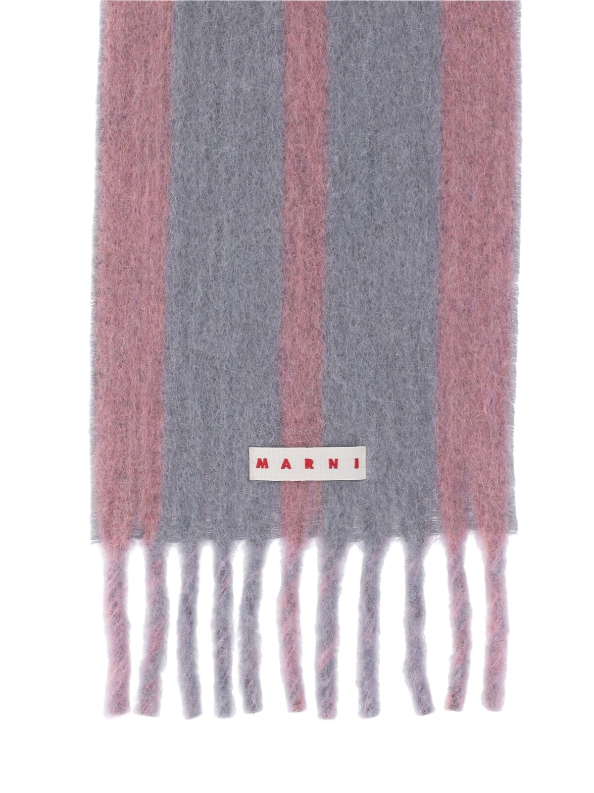 Marni Striped Logo Scarf Marni