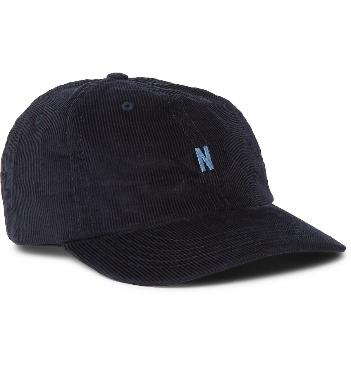 Norse Projects - Logo-Embroidered Cotton-Corduroy Baseball Cap - Blue ...