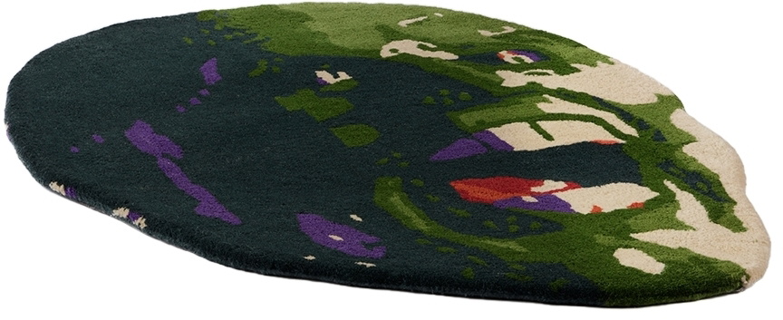 Deaton Chris Anthony Multicolor Green Man Rug