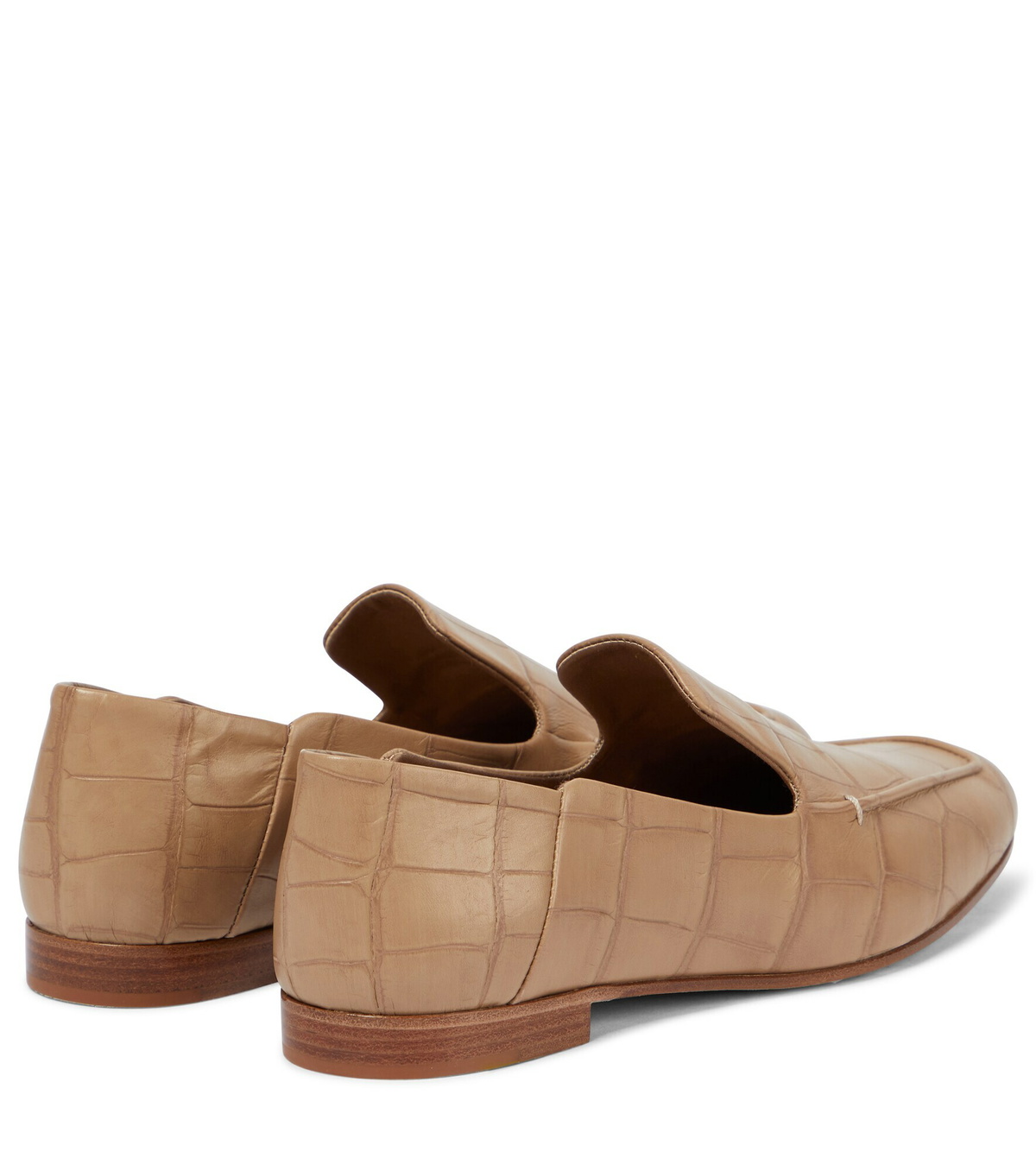 Max Mara - Laris croc-effect leather loafers Max Mara