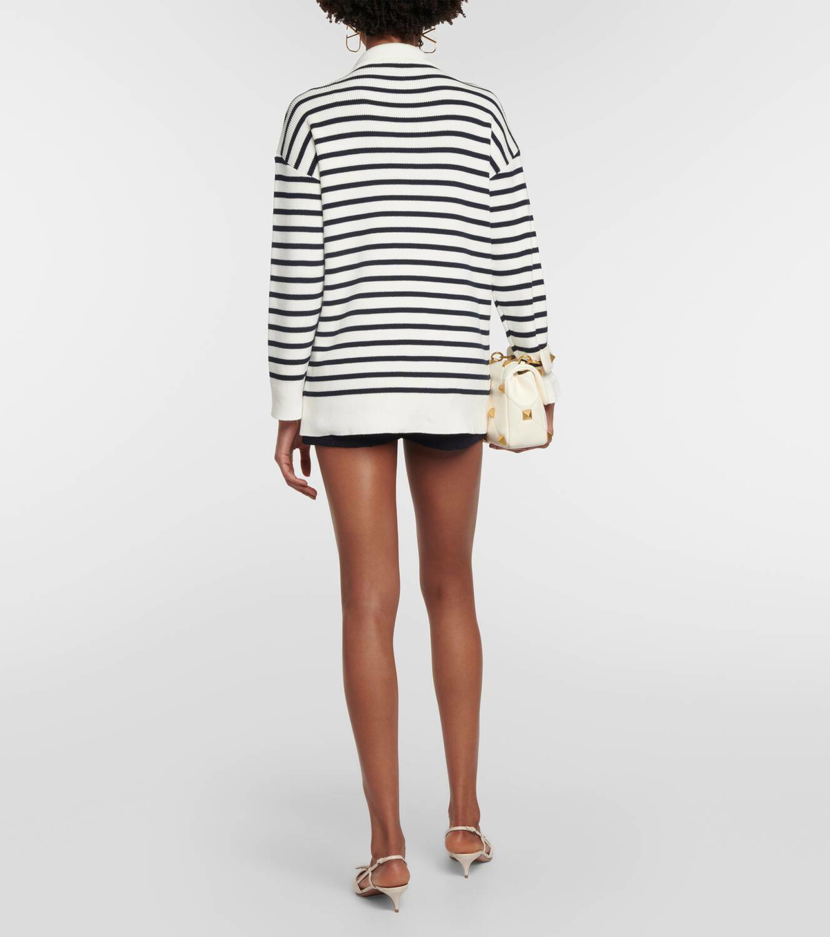Valentino VGOLD striped cotton sweater Valentino