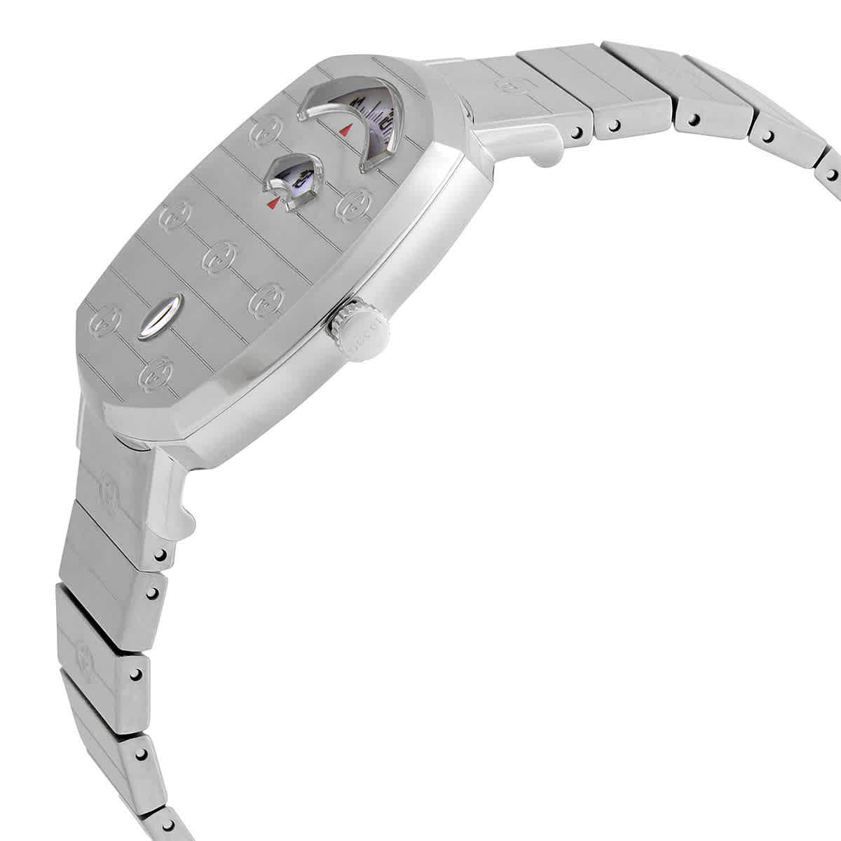 Gucci Grip Quartz White Dial Ladies Watch YA157401 Gucci