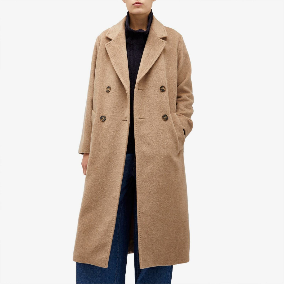 Weekend by Max Mara Women's Maxi Coat in Camel Weekend Max Mara