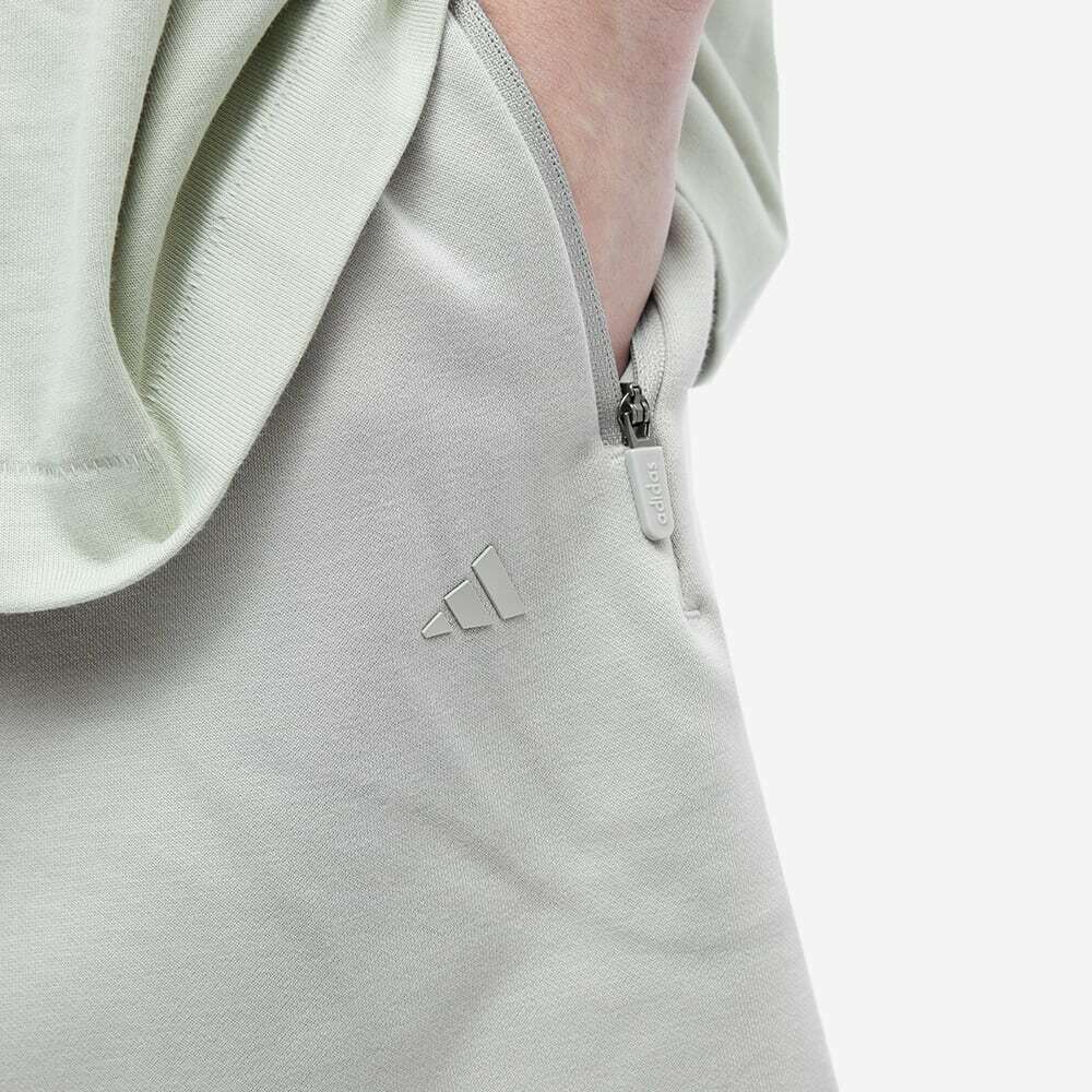 Adidas Men's Basketball Sweat Short in Metal Grey adidas