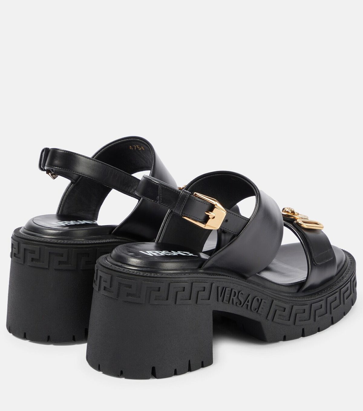 Versace - Biggie Medusa leather sandals Versace