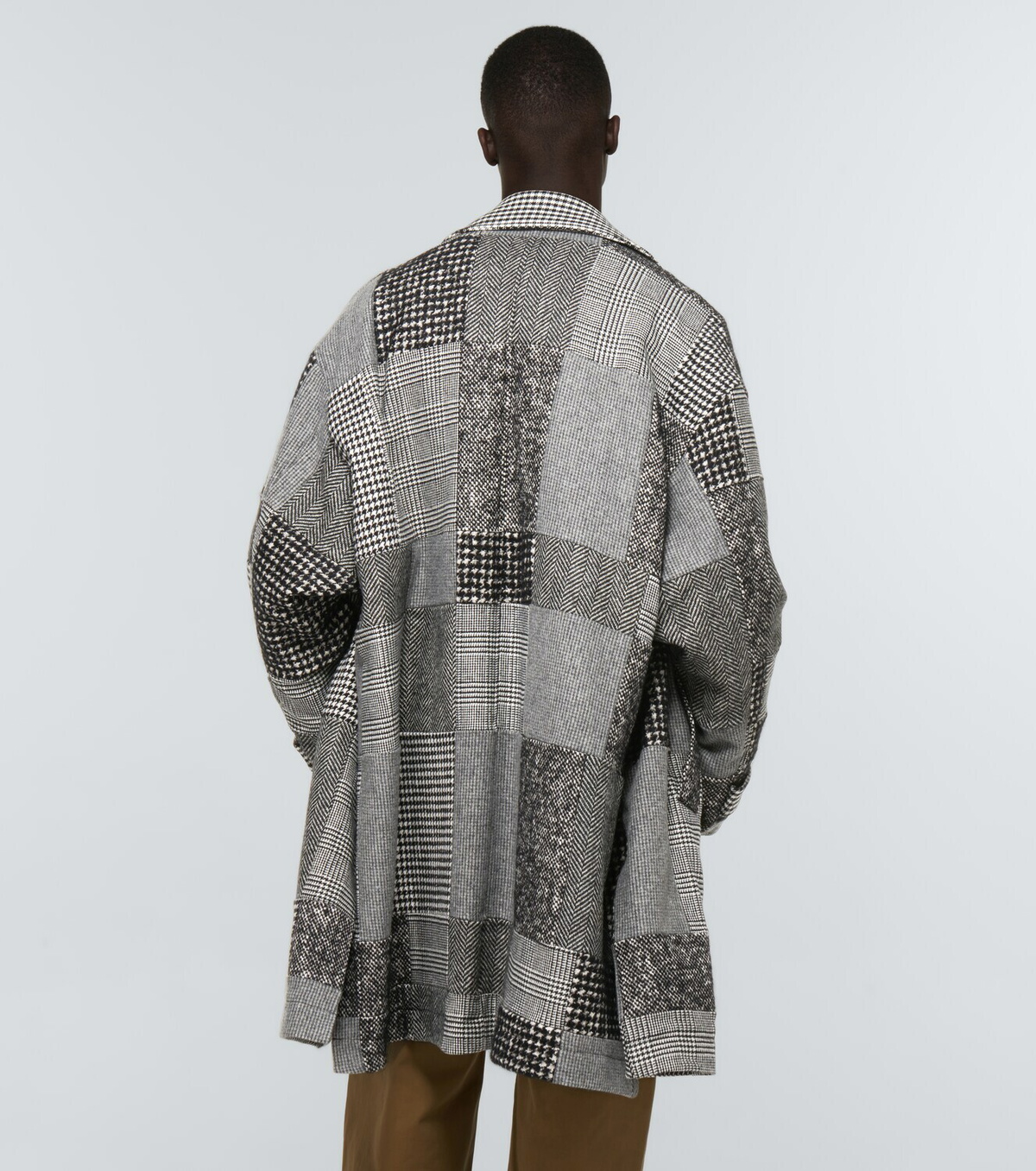 Dolce&Gabbana - Patchwork wool-blend coat Dolce & Gabbana