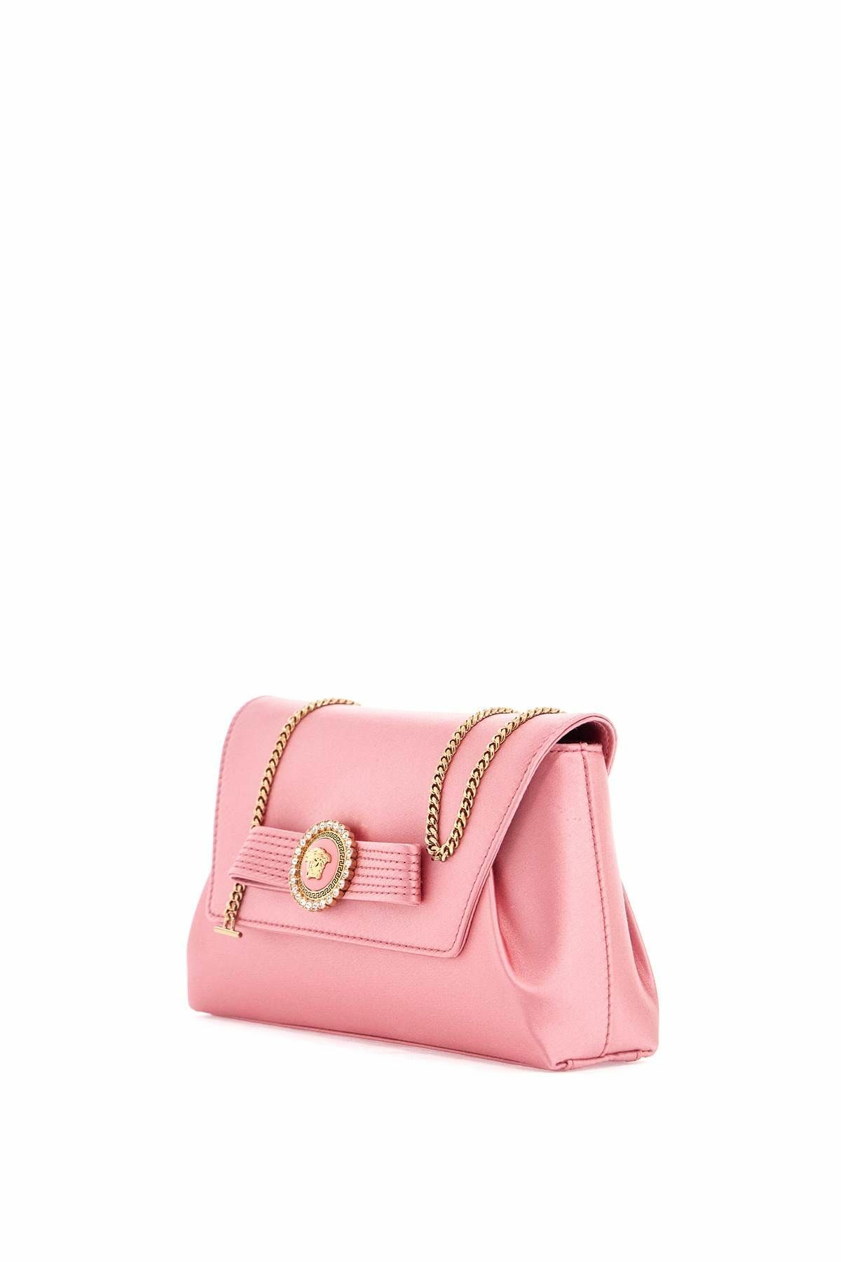 VERSACE gianni ribbon clutch Pink Versace