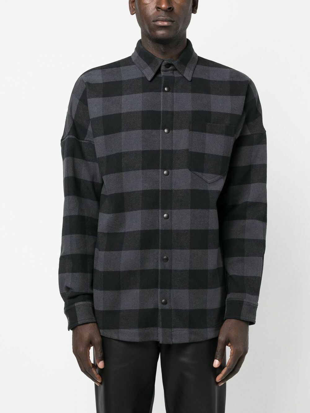 PALM ANGELS - Checked Cotton Overshirt Palm Angels