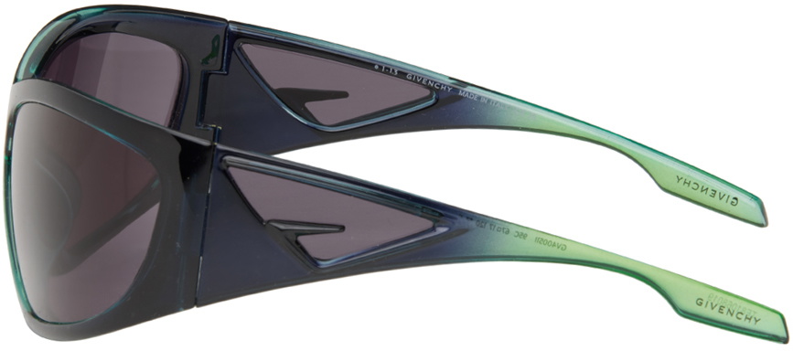 Givenchy Green & Blue Giv Cut Sunglasses Givenchy
