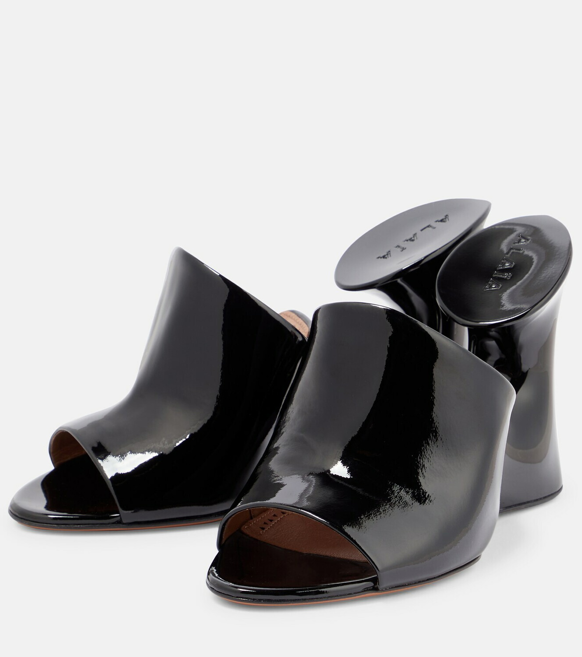Alaïa Sculpture patent leather mules ALAÏA