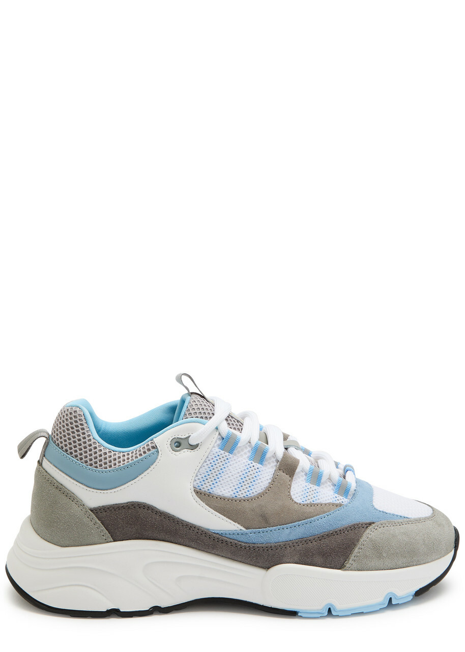 Cleens Aero Runner Panelled Mesh Sneakers Blue Cleens