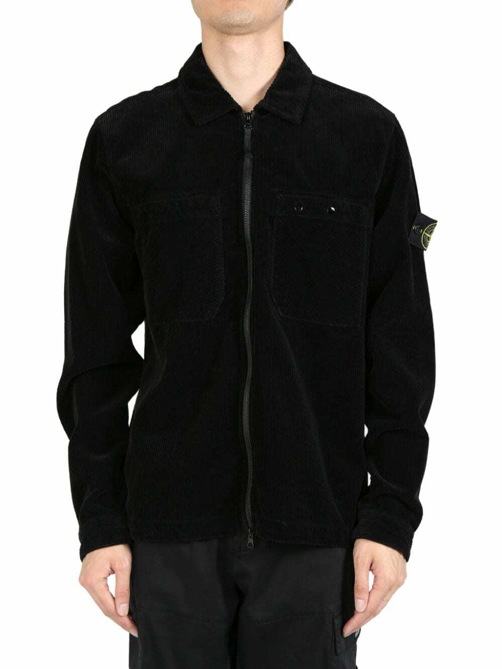 STONE ISLAND - Logo Cotton Jacket Stone Island