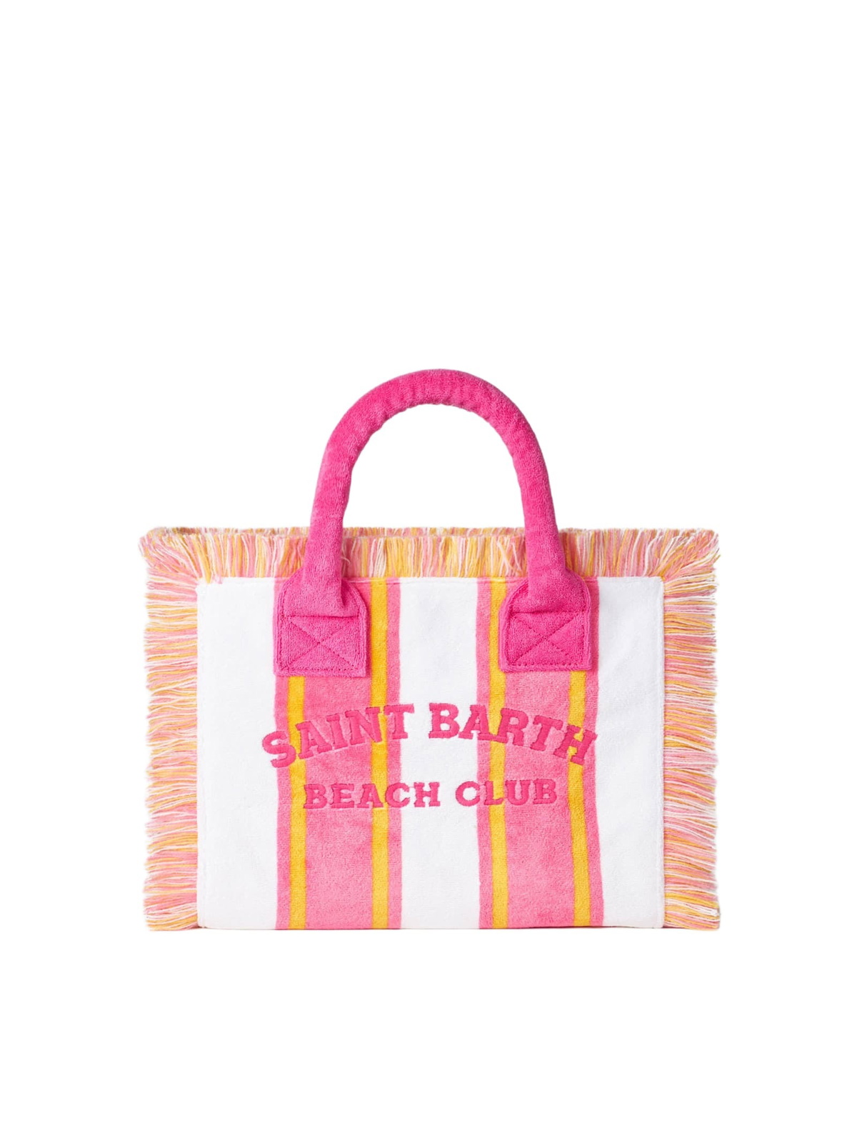 MC2 Saint Barth Colette Striped Terry Handbag With Saint Barth Beach ...