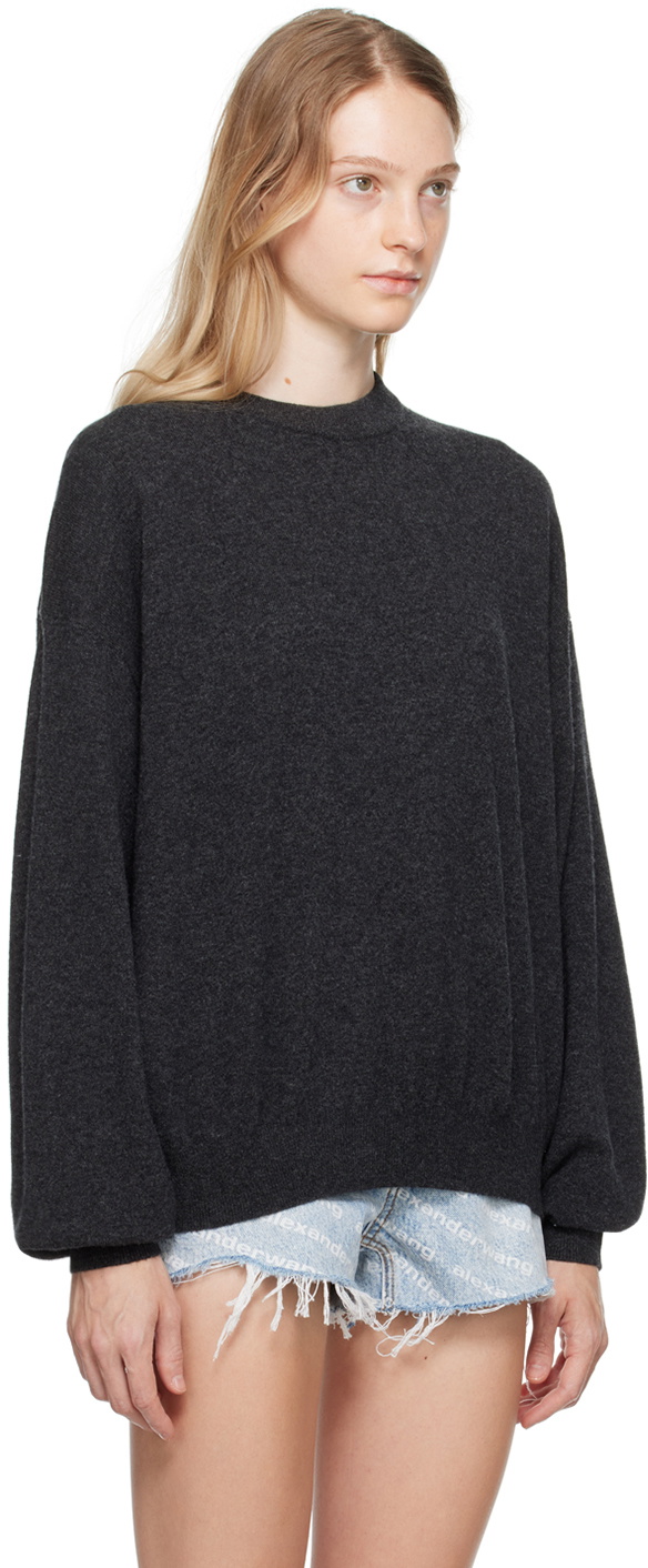 Alexander Wang Gray Patch Sweater Alexander Wang