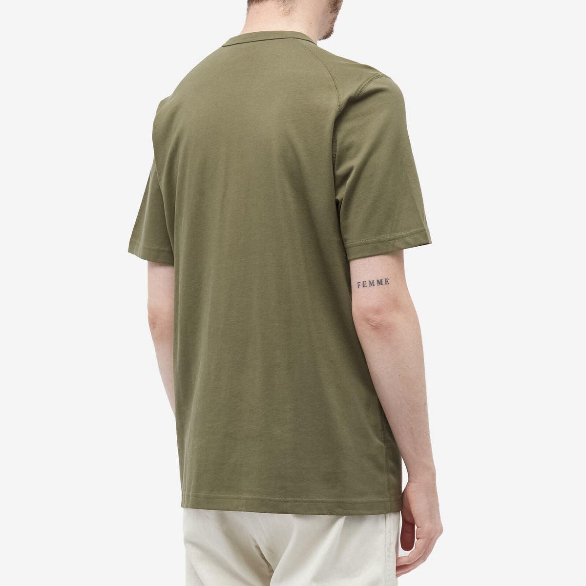 Adidas Men's Adventure Volcano T-Shirt in Olive Strata adidas