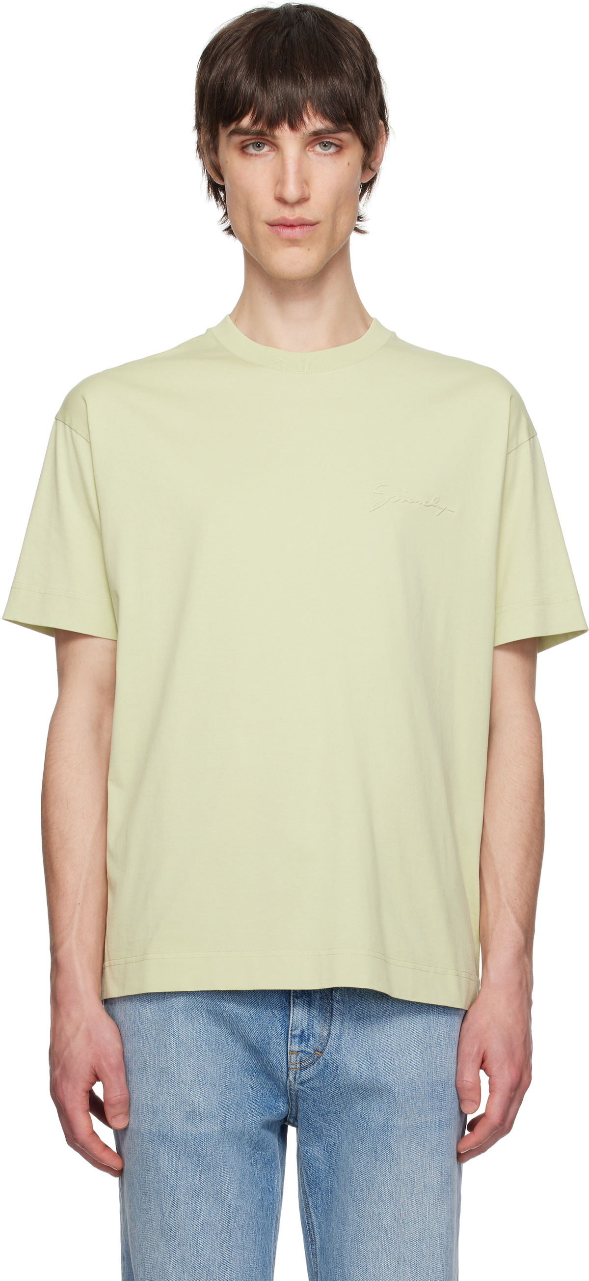 Givenchy Green 'GIVENCHY' Signature T-shirt Givenchy