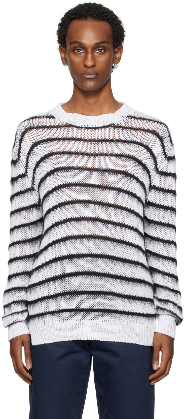 Marni White Stripe Sweater Marni
