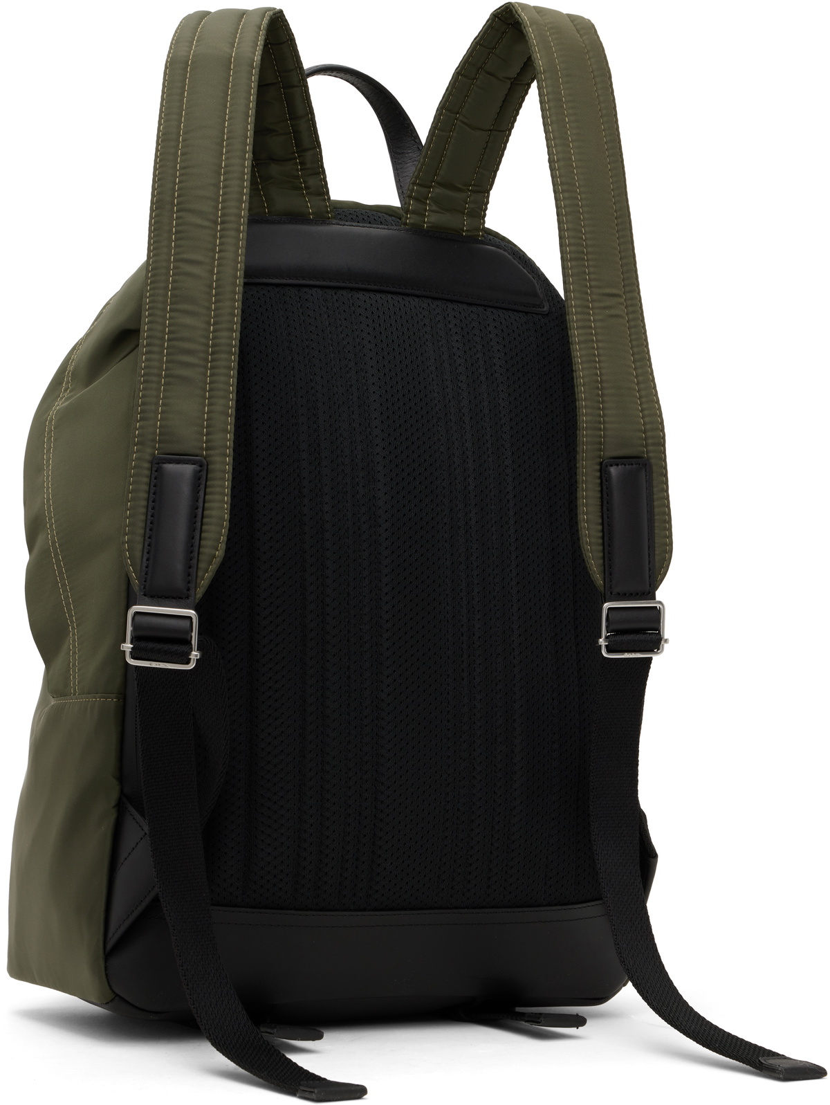 Paul Smith Khaki Laser Stripe Recycled Nylon Backpack Paul Smith