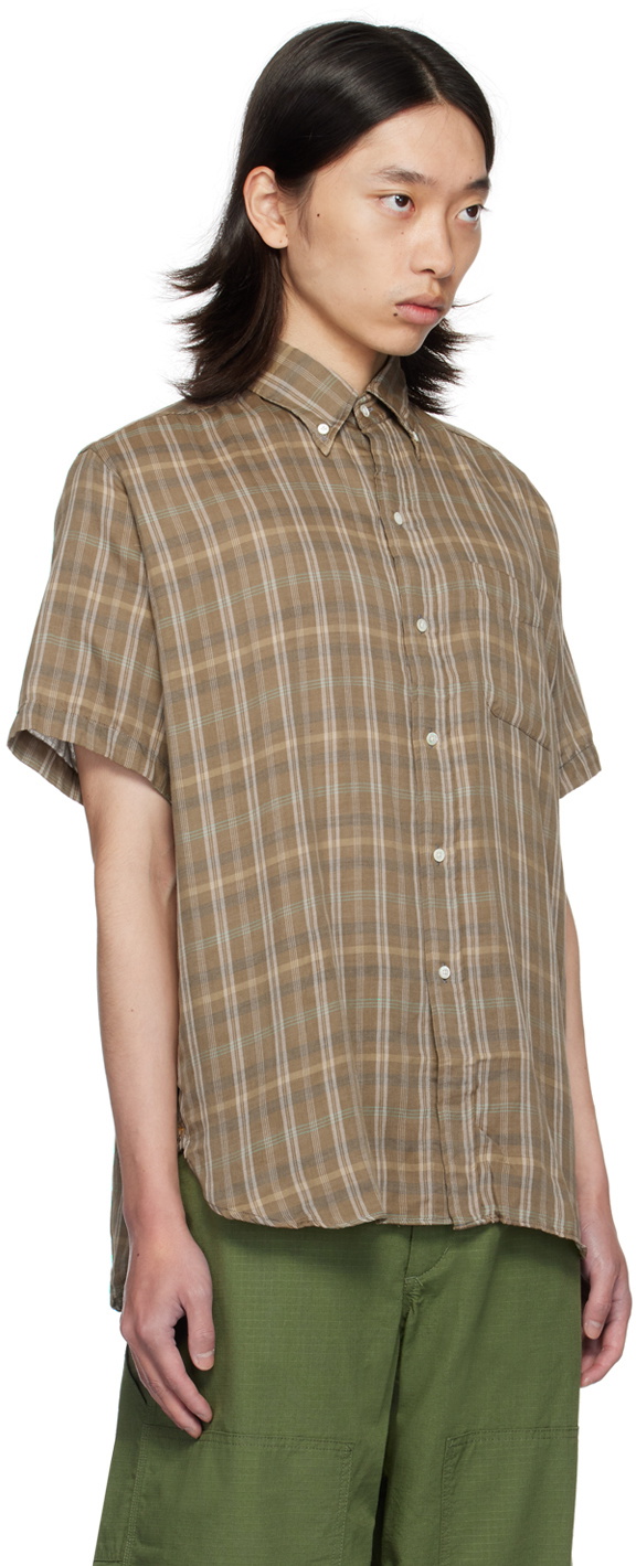BEAMS PLUS Brown Classic Fit Shirt Beams Plus