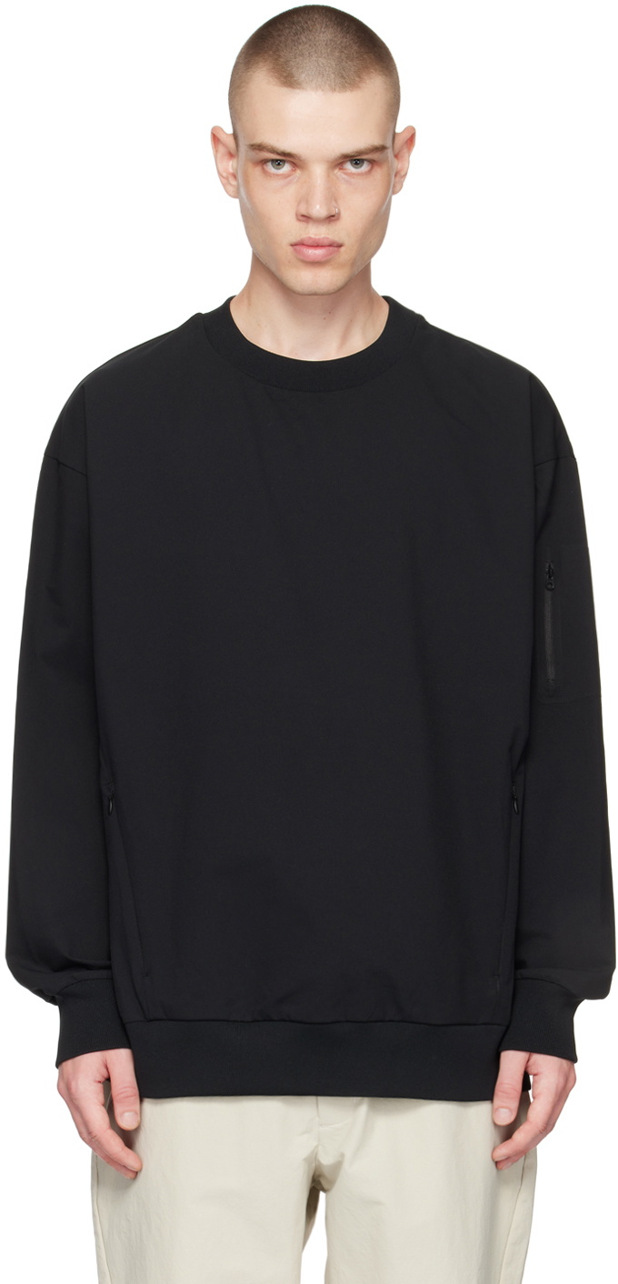Descente ALLTERRAIN Black Crewneck Long Sleeve T-Shirt Descente ALLTERRAIN