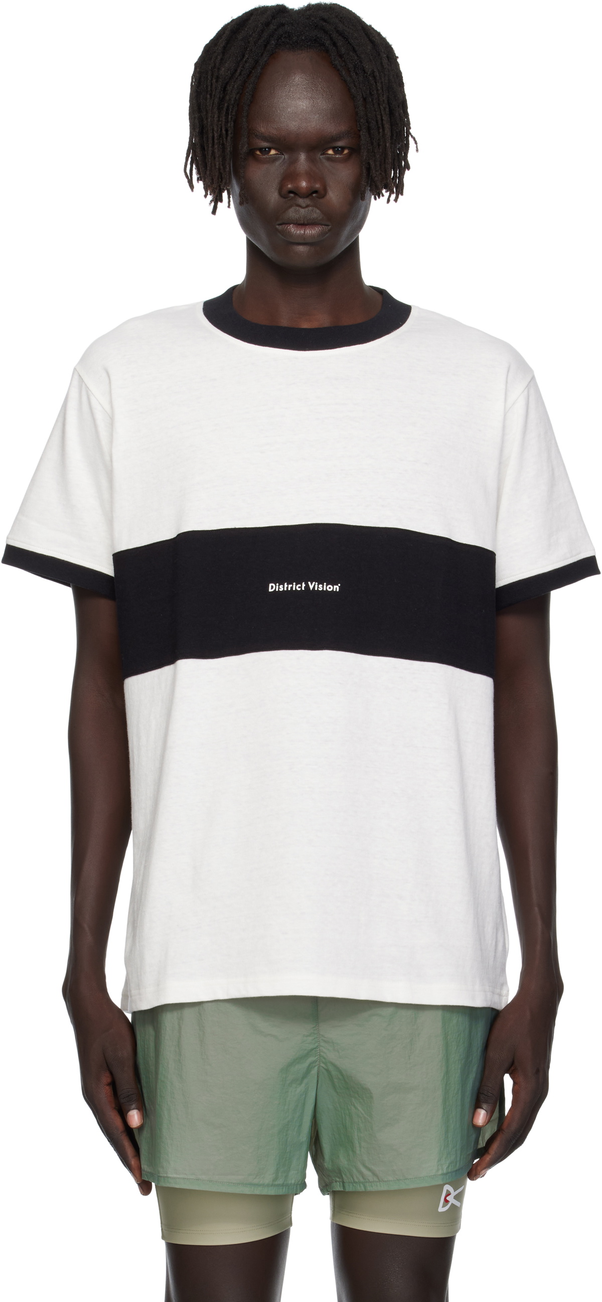 District Vision Off-White Ringer T-shirt District Vision