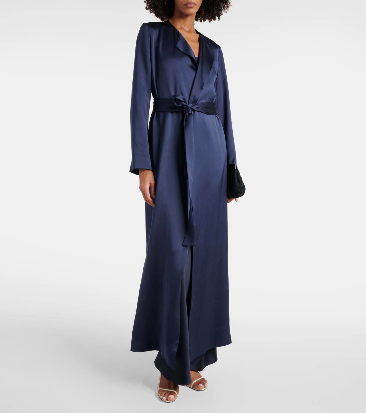 The Row Paycen silk satin coat The Row