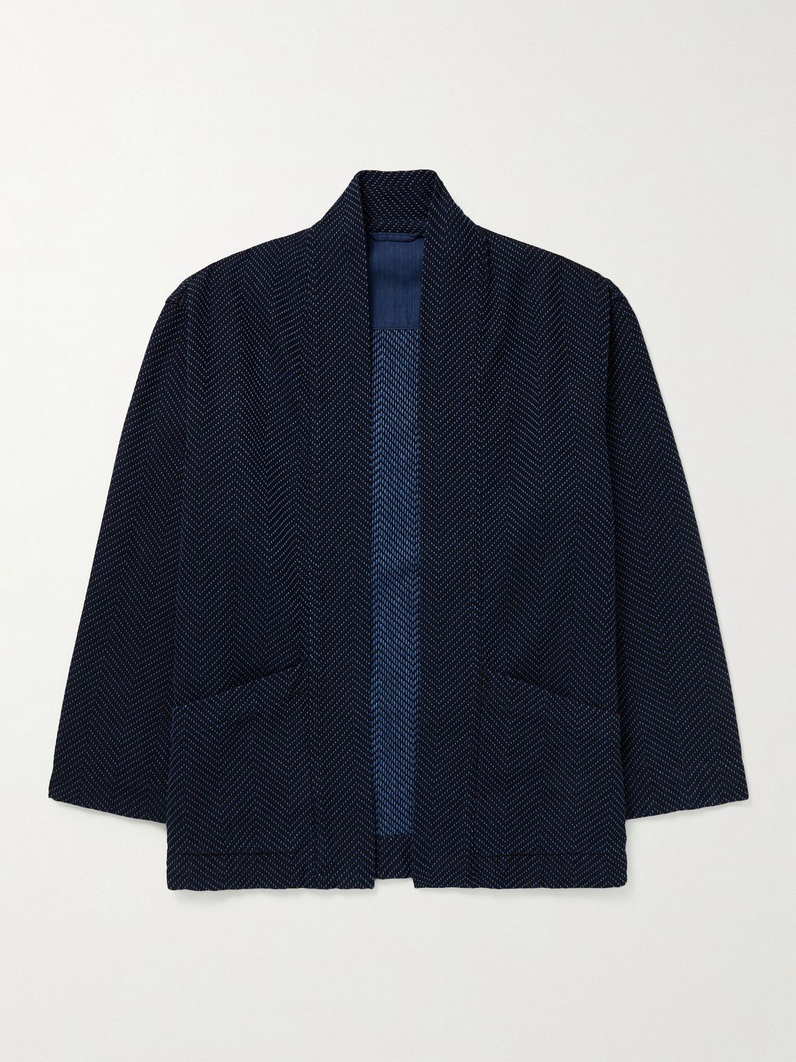 Blue Blue Japan - Yamamichi Cotton-Jacquard Jacket - Blue Blue Blue Japan