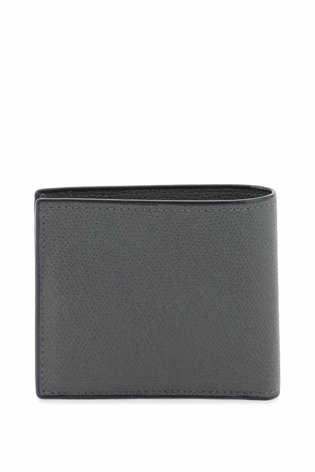 VALEXTRA leather bifold wallet Grey Valextra