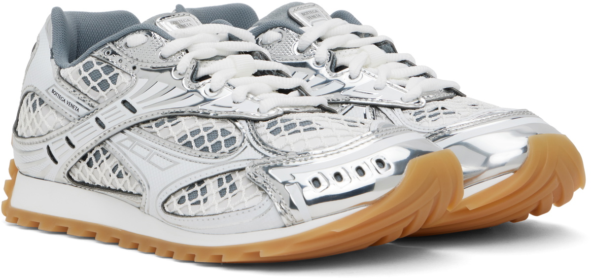 Bottega Veneta Silver Orbit Sneakers Bottega Veneta