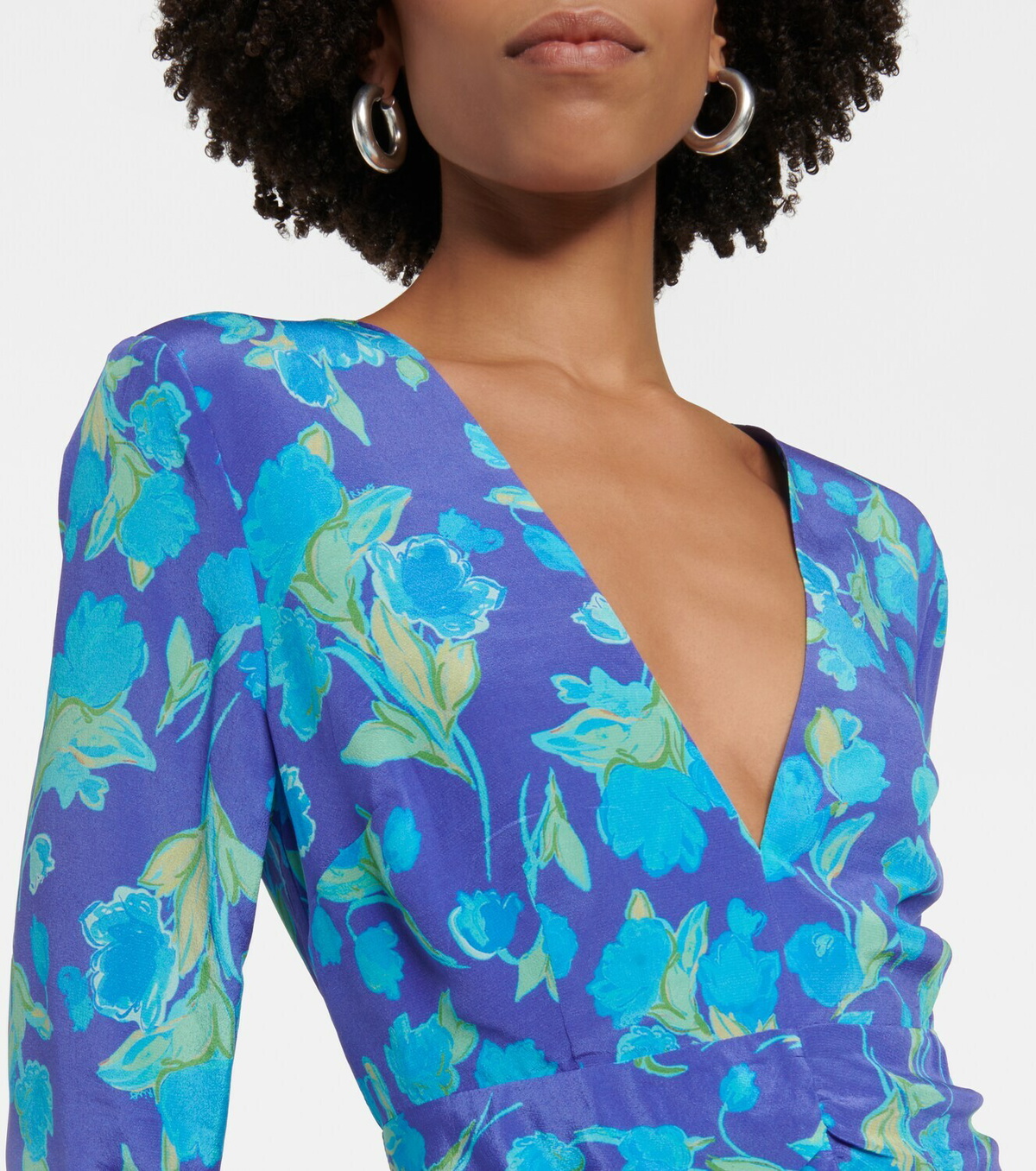Rixo Rose printed silk georgette midi dress Rixo