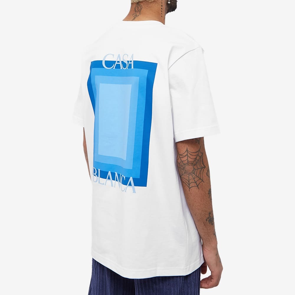 Casablanca Men's Logo Degrade T-Shirt in White Casablanca