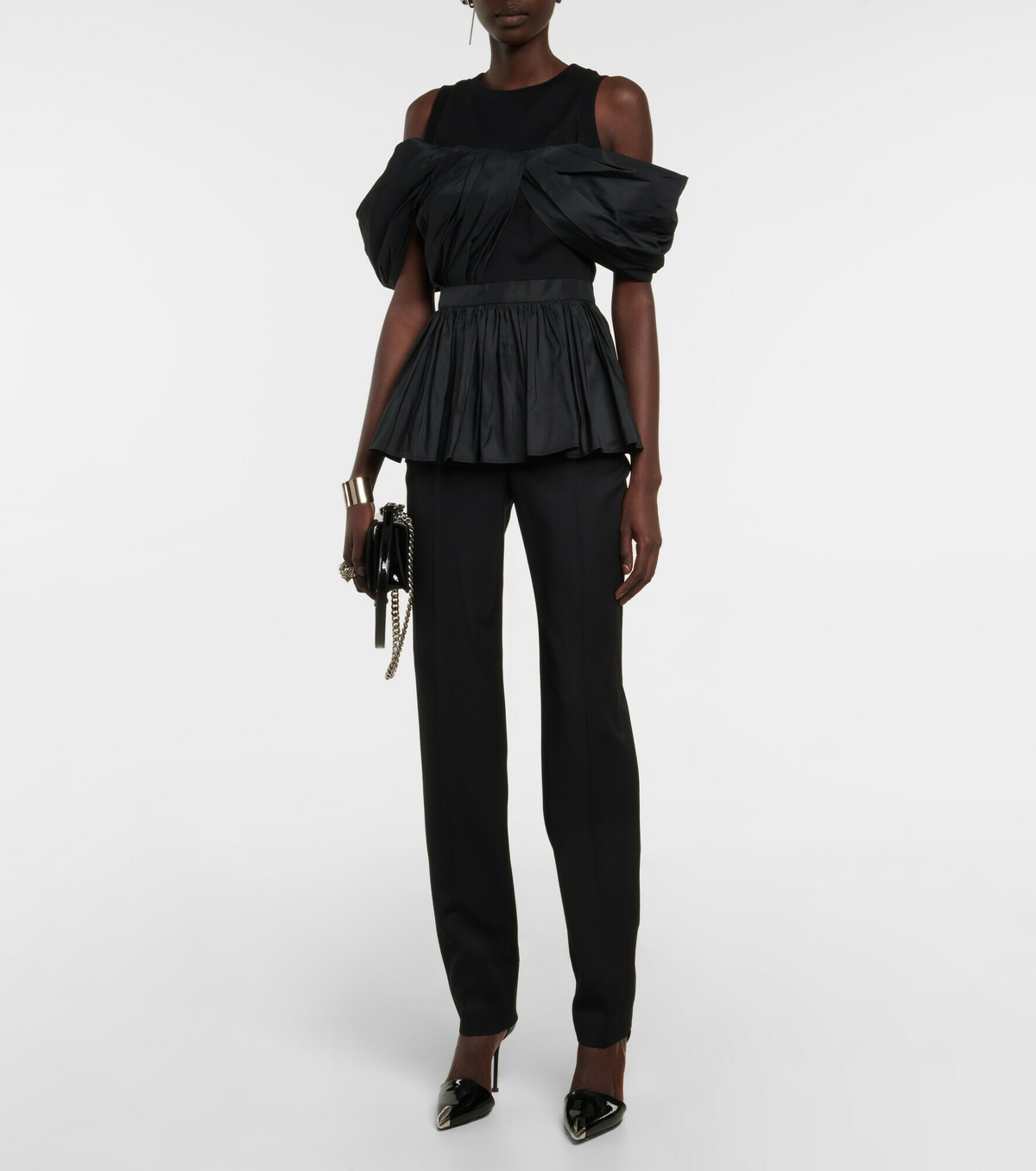 Alexander McQueen - Ruffled peplum top Alexander McQueen