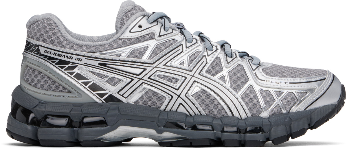 ASICS Gray & Silver GEL-KAYANO 20 Sneakers ASICS
