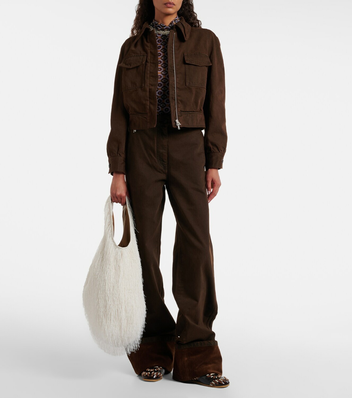 Dries Van Noten Cropped denim jacket Dries Van Noten