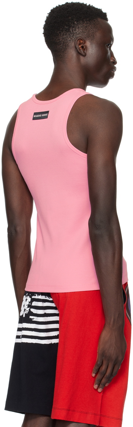 Marine Serre Pink 2x2 Tank Top Marine Serre