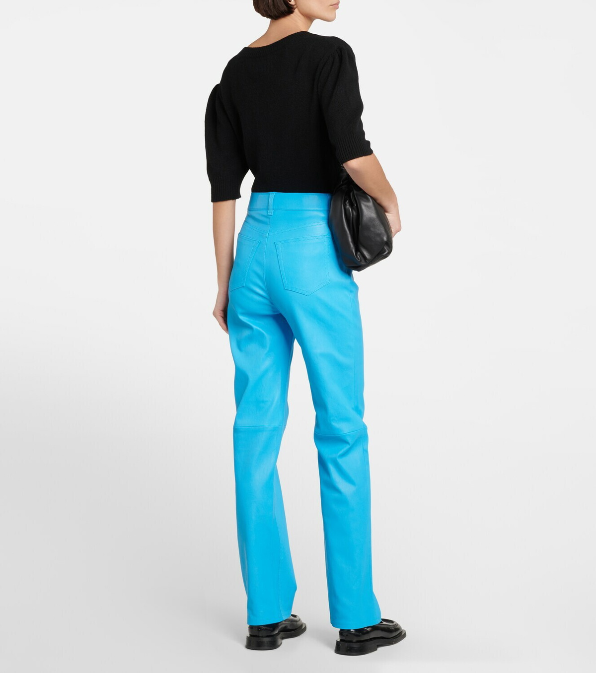 Stouls Terry high-rise straight leather pants Stouls