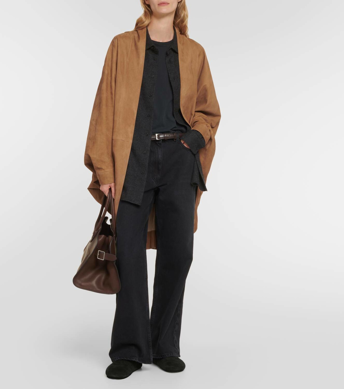 The Row Hugo suede mules The Row