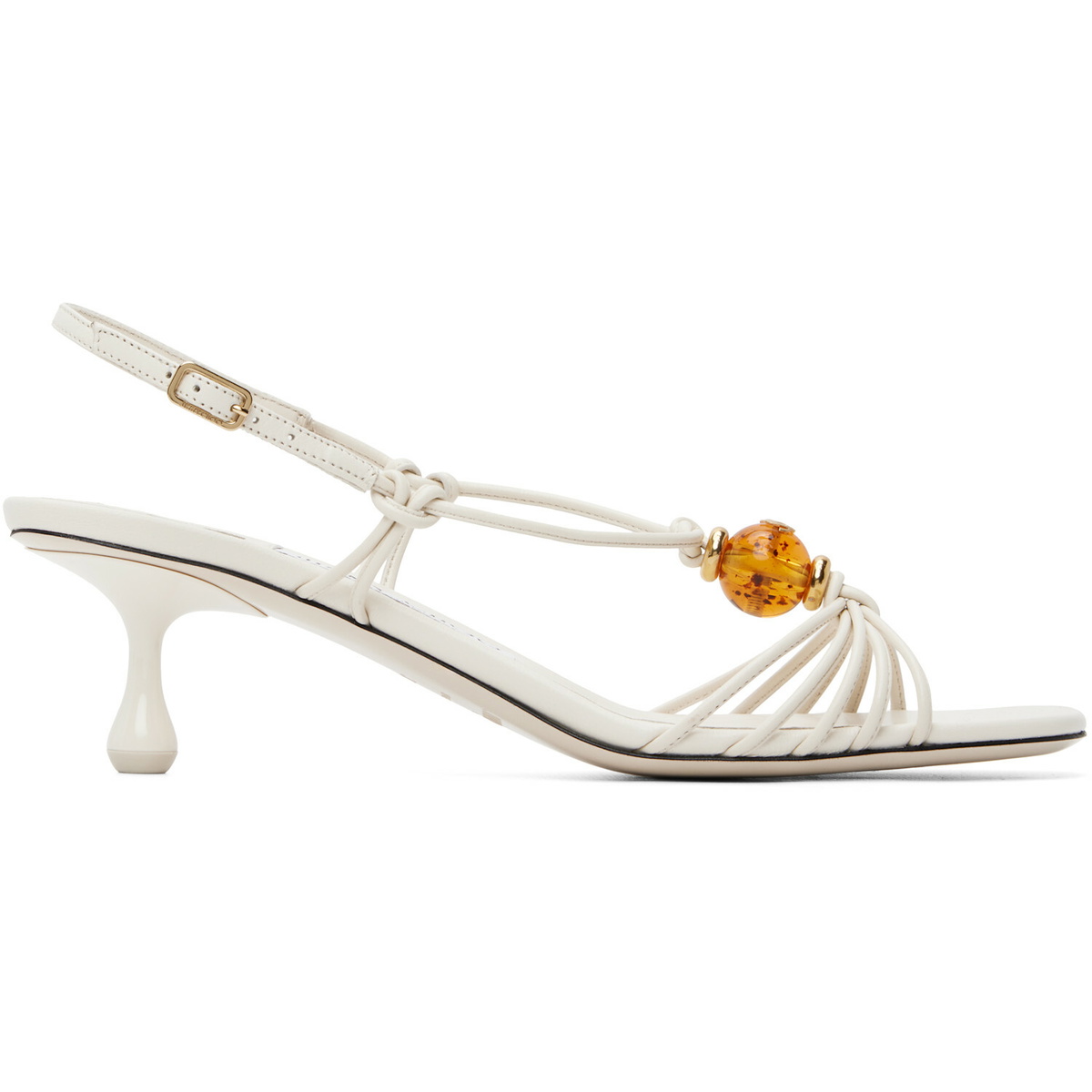 Jimmy Choo Off-White Lova 50 Heeled Sandals Jimmy Choo