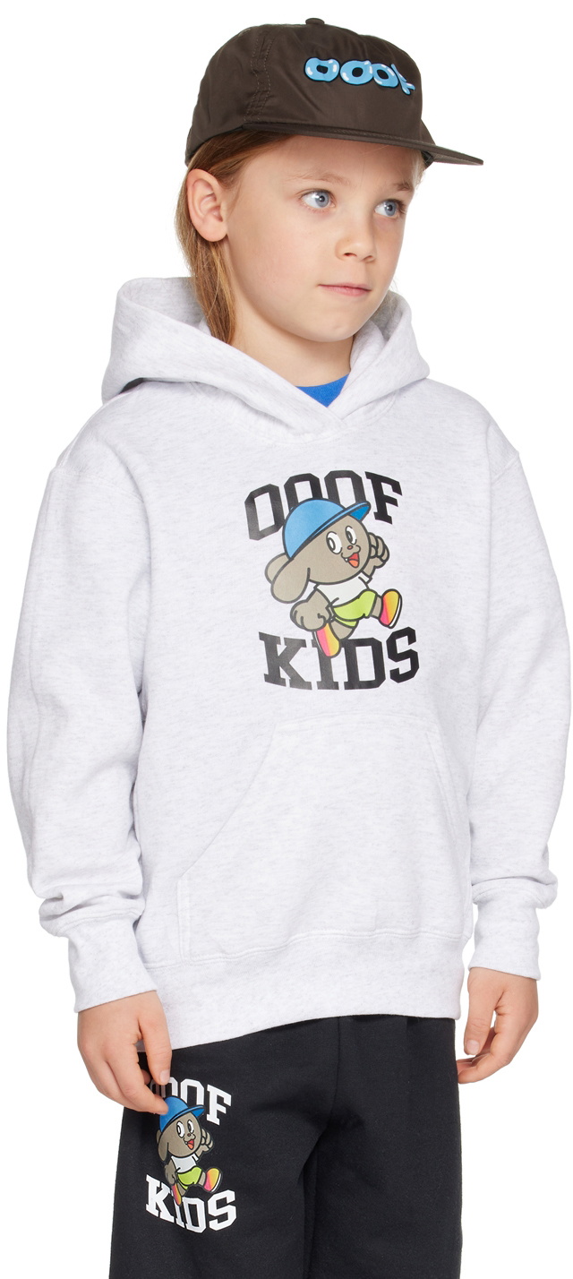 OOOF SSENSE Exclusive Kids Gray Raglan Hoodie OOOF