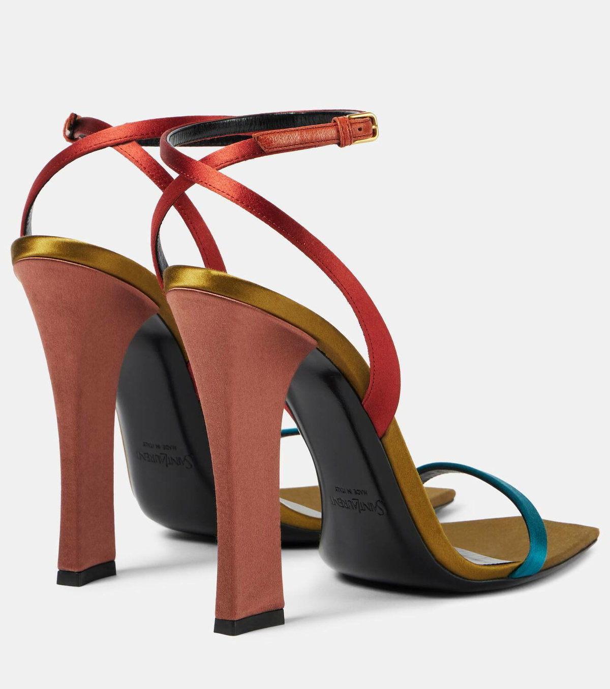 Saint Laurent Dominique 110 crêpe satin sandals Saint Laurent