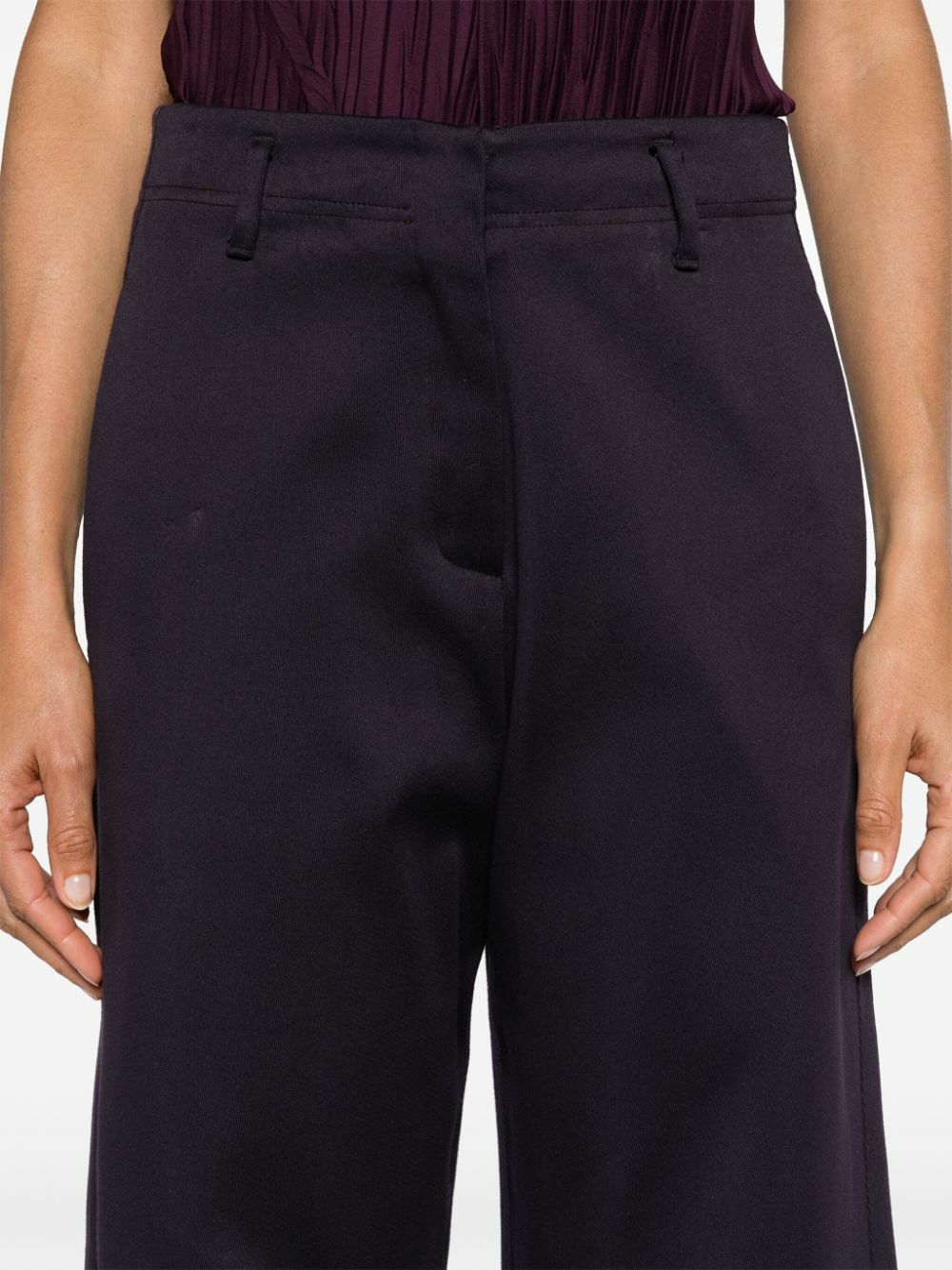 FORTE FORTE - Cotton Blend Straight Trousers Forte Forte
