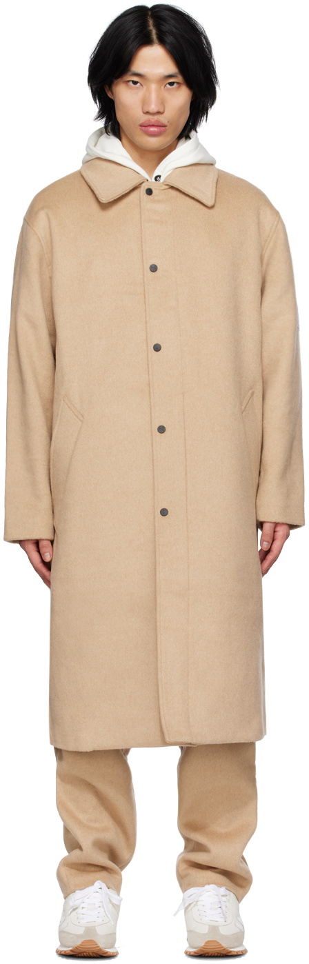 AMI Paris Beige Puma Edition Coat AMI