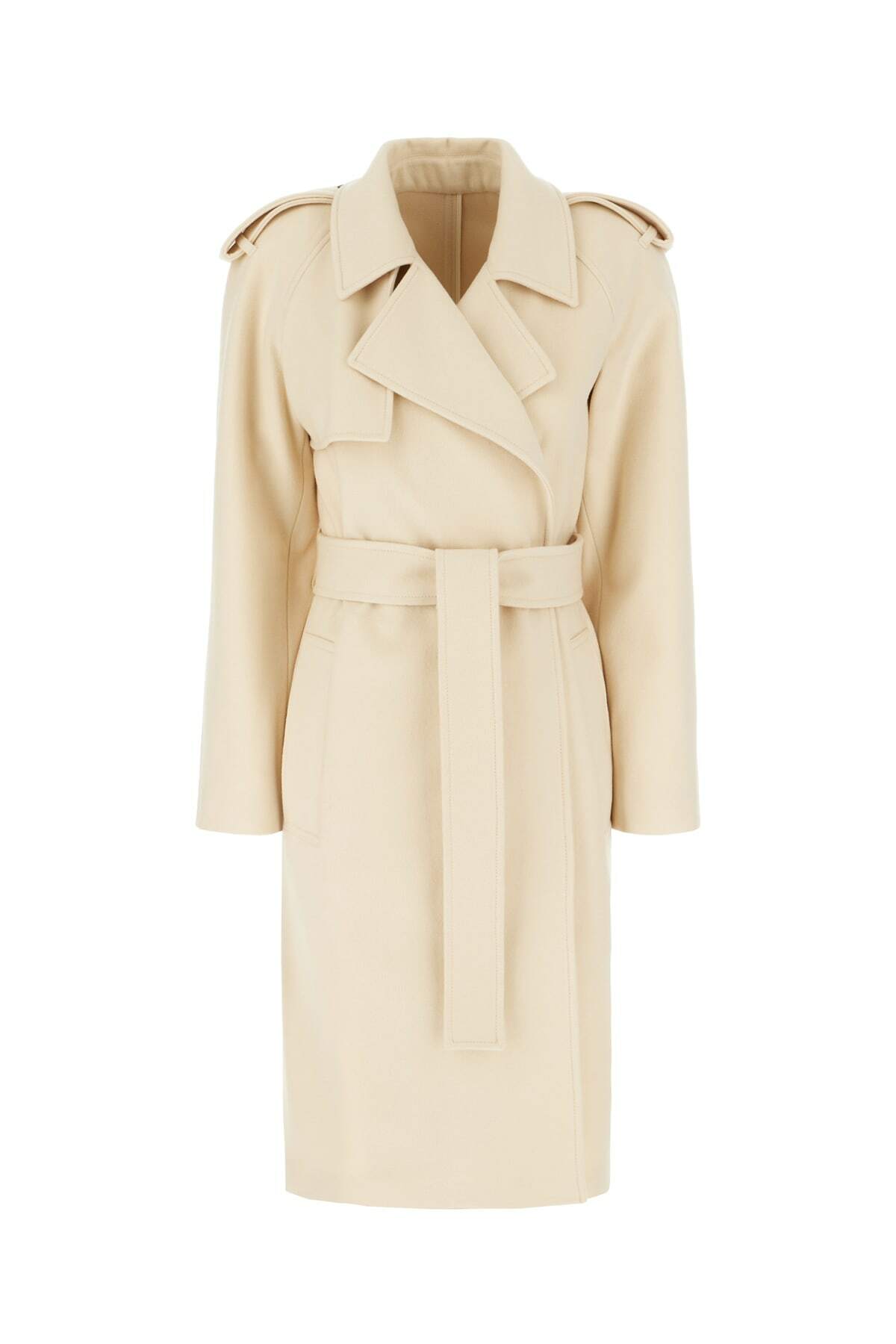 Burberry Sand Cashmere Coat Burberry