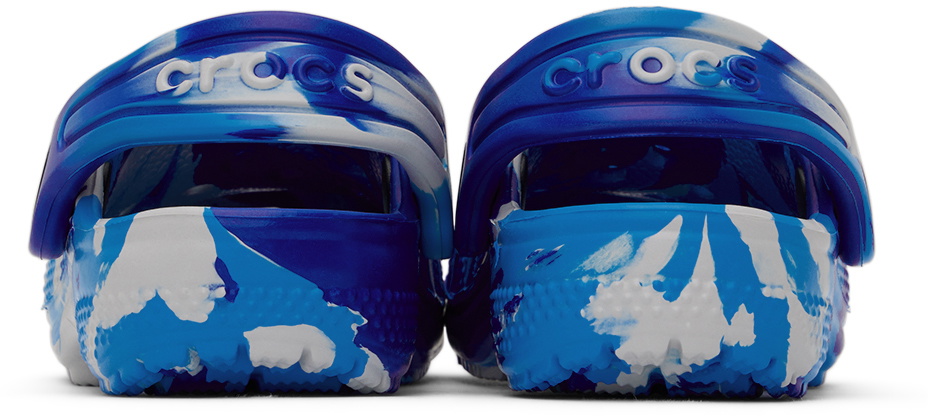 Crocs Baby Blue Classic Marbled Clogs Crocs