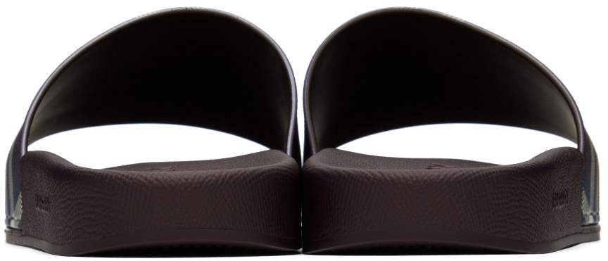 Burberry Burgundy Check Slides Burberry