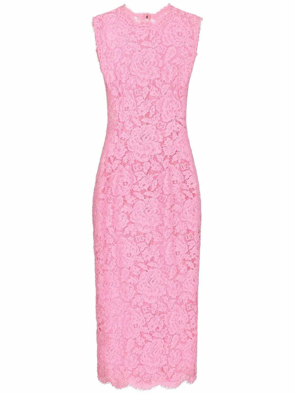 DOLCE & GABBANA - Lace Midi Dress Dolce & Gabbana
