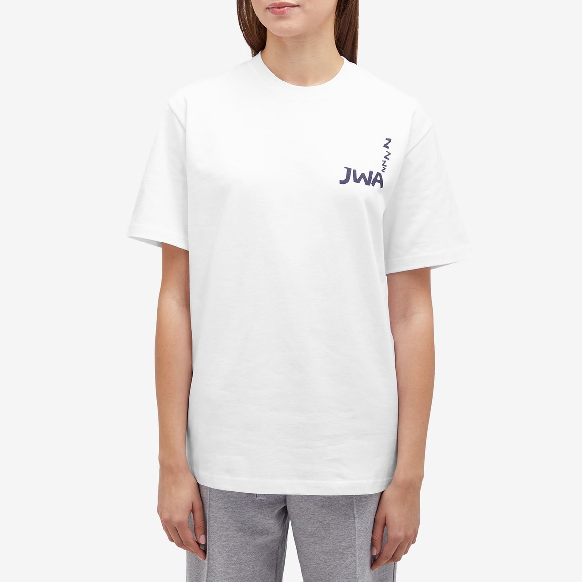 JW Anderson Women's Jwa Back Print T-Shirt in White JW Anderson