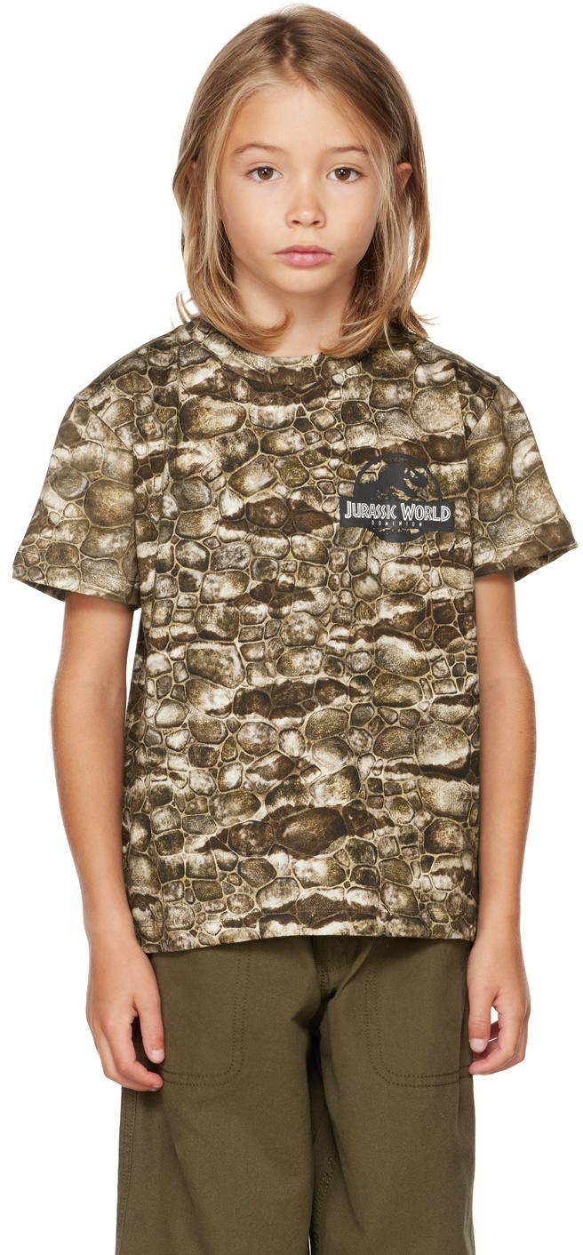 Molo Kids Brown & Khaki Jurassic World Edition Roxo T-Shirt Molo