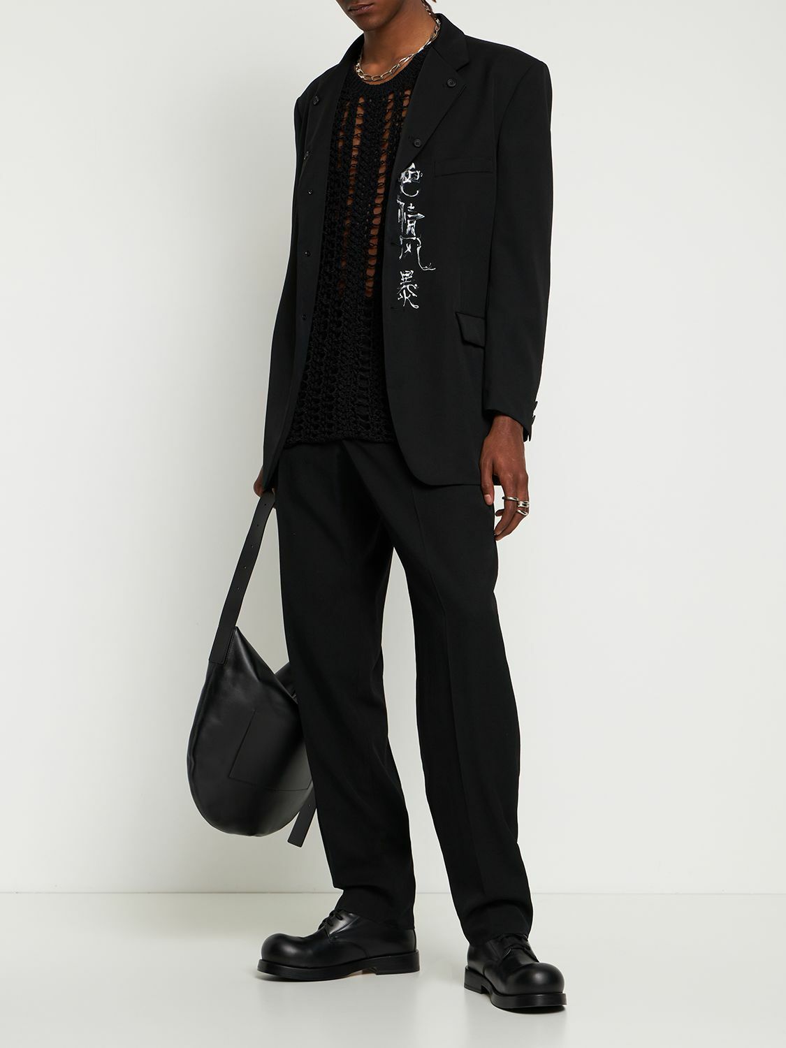 YOHJI YAMAMOTO - Wool Double Lapel Jacket Yohji Yamamoto